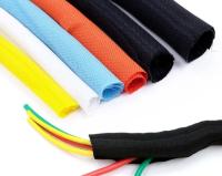 China Fireproof Polyester Heat Resistant Cable Wrap Loom Braided Sleeve 6mm to 50mm for sale