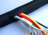 China 1 Inch Self Wrapping Split Braided Sleeving - VW-1 Flame Retardant, -50°C to 150°C Temperature Range for sale