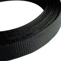China Black UL VW-1 Expandable Nylon Braided Sleeving 3-100mm Abrasion Resistant Cable Sleeve for sale