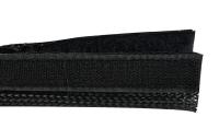 China VW-1 Flame Retardant PET Braided Velcro Cable Sleeve Self-Closing Cable Management Wrap 8mm for sale