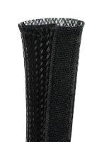 China VW-1 Flame Retardant PET Braided Velcro Cable Sleeve Self-Closing Cable Management Wrap 8mm for sale