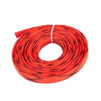 China PET Expandable Braided Sleeving 25ft Flame Retardant Heat Proof Cable Sleeve High Abrasion Resistance for sale
