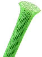 China Halogen Free Green Flexible Wire Mesh Sleeve, PET Expandable Braid Sleeving for sale
