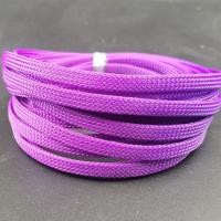 China PET Expandable Abrasion Resistant Wire Sleeve 1/4 to 2 Inch Braided Flexible Loom for sale