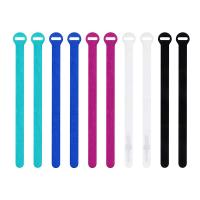 China 100% Nylon Reusable Cable Ties Multi Purpose Adjustable Velcro Cable Management Ties for sale