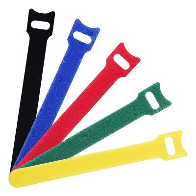 China Reusable Nylon Velcro Cable Ties 10mm-100mm Hook and Loop Wire Ties for Cable Management for sale