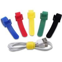 China Reusable Nylon Velcro Cable Ties 10mm-100mm Hook and Loop Wire Ties for Cable Management for sale