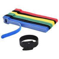 China Reusable Nylon Velcro Cable Ties 10mm-100mm Hook and Loop Wire Ties for Cable Management for sale