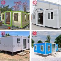 China Villa Sandwich Panel Modular Foldable Container House with 3 Bedroom Prefabricated for sale