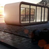 China Steel Apple Cabin Customized Modular Design Prefab House for Living and Working Outdoors for sale