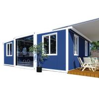 China Foldable Steel Container House Expandable Modular Prefab Tiny House with 3 Bedroom for sale