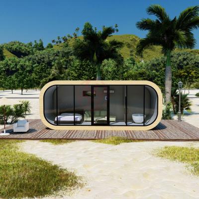China Online Technical Support for Elegant Classical Style Container House Prefab Apple Cabin for sale