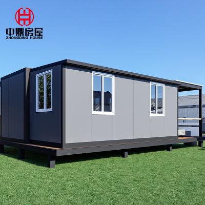 China Modern Design Sandwich Panel 20ft Luxury Model House Prefab Modular Homes for Market for sale