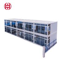 China 20Ft Flat Pack Modular Prefab Houses Office Showroom Container Office in Modern Design for sale