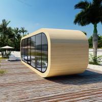 China Customized Color Apple Cabin Prefab Granny Flat RV Capsule House for Office in Australia for sale