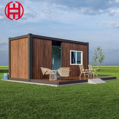 China Detachable Container Prefab Wooden Log Cabin Modular Modern Flat Pack Container Home for sale