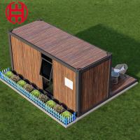China 20ft Luxury Wooden Log Cabin Prefabricated Modular Glass Houses for Modern Living for sale