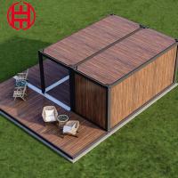 China 20ft Wooden Log Cabin Prefab Luxury Prefab Modular Prefabricated Home Customized Color for sale