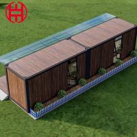 China Modern Design Container Flat Pack House Prefabricated Wooden Log Cabin for Store Hotel for sale