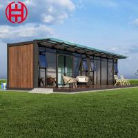 China Modern Wooden Log Cabin Prefabricated Prefab Assembled Temporary House Container Dome Fireproof House for sale
