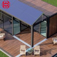 China Modular Prefabricated Tiny Container House with Detachable Container Solar Panels for sale