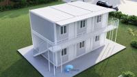 China Flat Pack Shipping Container House Warehouse For Office Building With Customized Color for sale