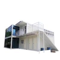 China Professional Design Duplex 20 Wendy Prefab Flat Container House with Customized Color for sale