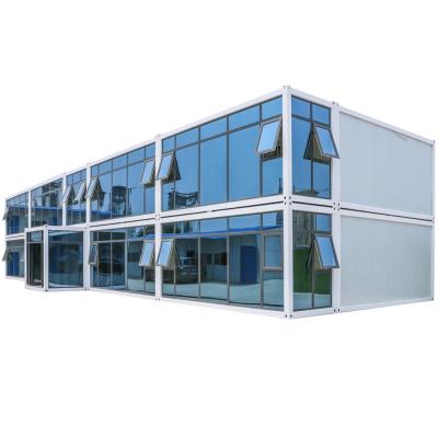 China Multifunctional Prefabricated Wooden Duplex Container House with Detachable Design for sale
