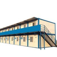 China Multifunctional Prefabricated Wooden Duplex Container House with Detachable Design for sale