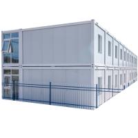 China Multifunctional Prefabricated Wooden Duplex Container House with Detachable Design for sale
