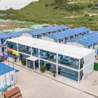 China Steel Apartment Prefab Granny Flat Pack House 40 ft Container Home with Free Shipping for sale