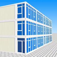 China Modern Design OEM/ODM Luxury Steel Frame Flat Pack House Hotel 3 Bedrooms Prefab 40ft for sale