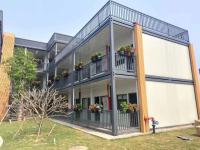 China Modern Design OEM/ODM Luxury Steel Frame Flat Pack House Hotel 3 Bedrooms Prefab 40ft for sale