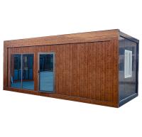 China 20ft Prefab Tiny Container Modular Small Home with Toilet Customized Color and Steel for sale