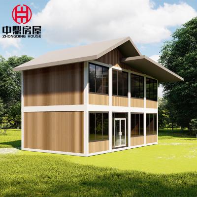 China 2 Story Luxury Villa Modular Prefabricated Home with Kitchen Bathroom and 3 Bedrooms for sale