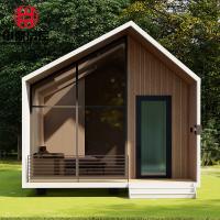 China Small Waterproof Detachable Log Cabins Prefab Tiny Home House Wooden Prefabricated Villa for sale