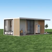 China Designs Steel and Wooden Prefab Houses Full Content Prefab House with Solar Panel for sale