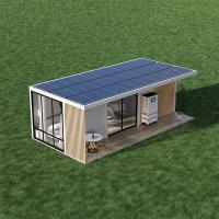 China Designs Steel and Wooden Prefab Houses Full Content Prefab House with Solar Panel for sale