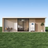 China Designs Steel and Wooden Prefab Houses Full Content Prefab House with Solar Panel for sale