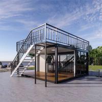 China Home Luxury Villa Steel And Wooden Prefab Houses With Updated Designs for sale