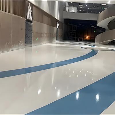 China Concrete Terrazzo Epoxy Floor Coatings 80MPa Epoxy Terrazzo Flooring For Exhibition Halls for sale