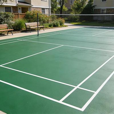 China Elastic Acrylic Badminton Court Sport Court Flooring Multipurpose Indoor for sale