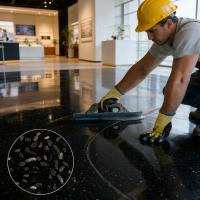 China Metallic Luster Epoxy Resin Floor Coating 80MPa Industrial Epoxy Floor Coating for sale