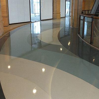 China Clubs And Hotels Epoxy Terrazzo Flooring With Marble And Quartz Aggregates for sale