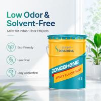 China Solvent Free Epoxy Resin Floor Coating Offering Low Odor and Superior Leveling Properties for Plastic and Furniture Floors for sale