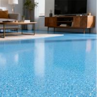 China Marble Effect Epoxy Floor Coating Anti-Slip Wear Resistant Acid Alkali Proof Marble Sand Epoxy Paint for Food Processing Workshop for sale