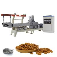 China Twin Screw Pet Food Extruder Machine 100-1000kg/h Capacity for Dog Cat Fish Feed for sale