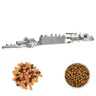 China 500kg/h Dry Dog Food Pellet Extruder Machine Twin Screw 75kw for sale