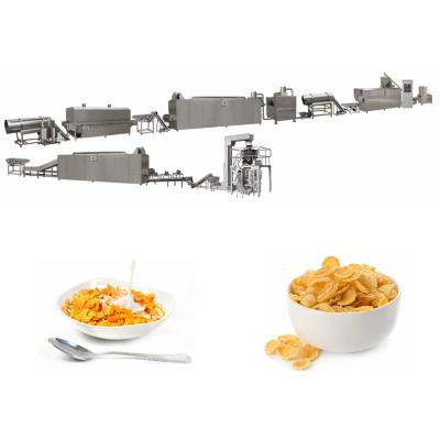 China Corn Flakes Manufacturing Machine Puffed Breakfast Cereal Corn Flakes Making Machine Corn Flakes Line for sale