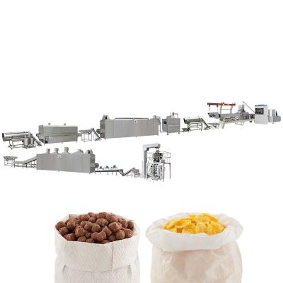 China Corn Puff Snacks Breakfast Cereal Production Line 100-150 kg/h Extrusion Machine for sale
